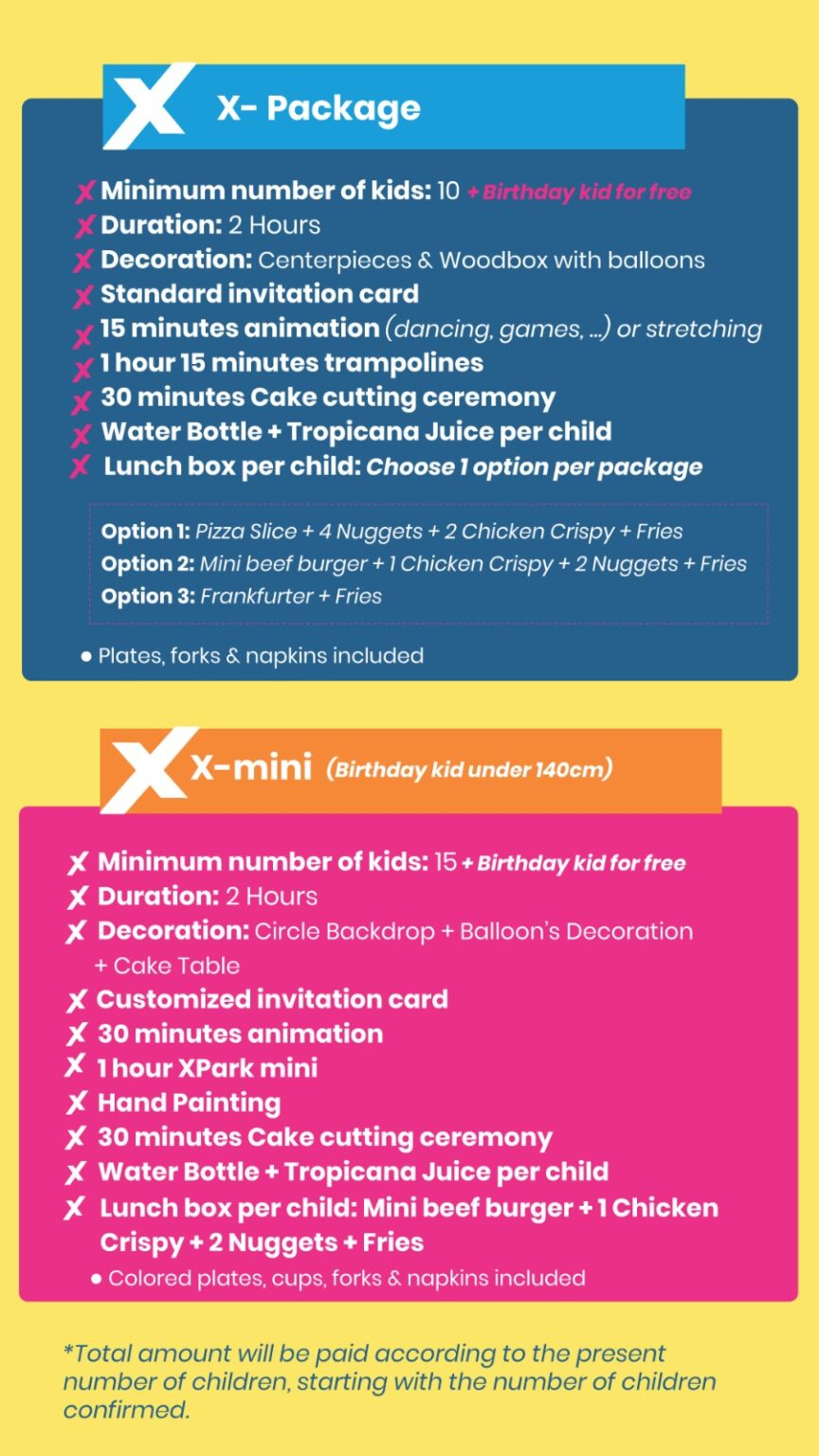 Birthday Packages at Xpark - Xpark Lebanon